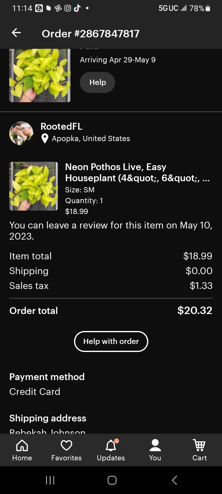 Thanks to Greg app, got my neon potho!